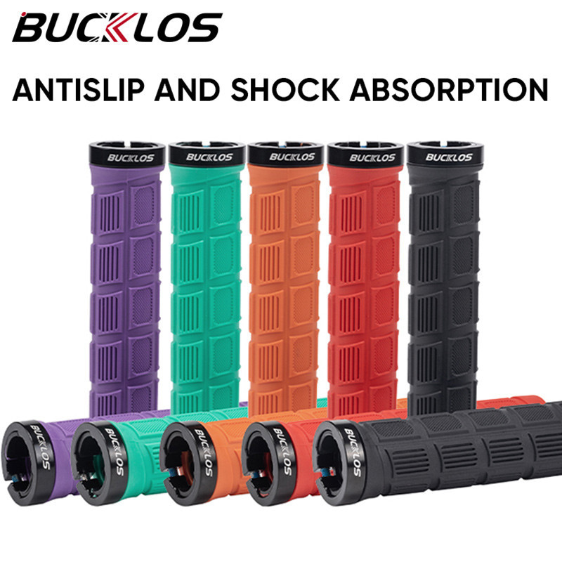 BUCKLOS Bike Grip Bicycle Lockable Grips Anti Slip Rubber Handlebar ...
