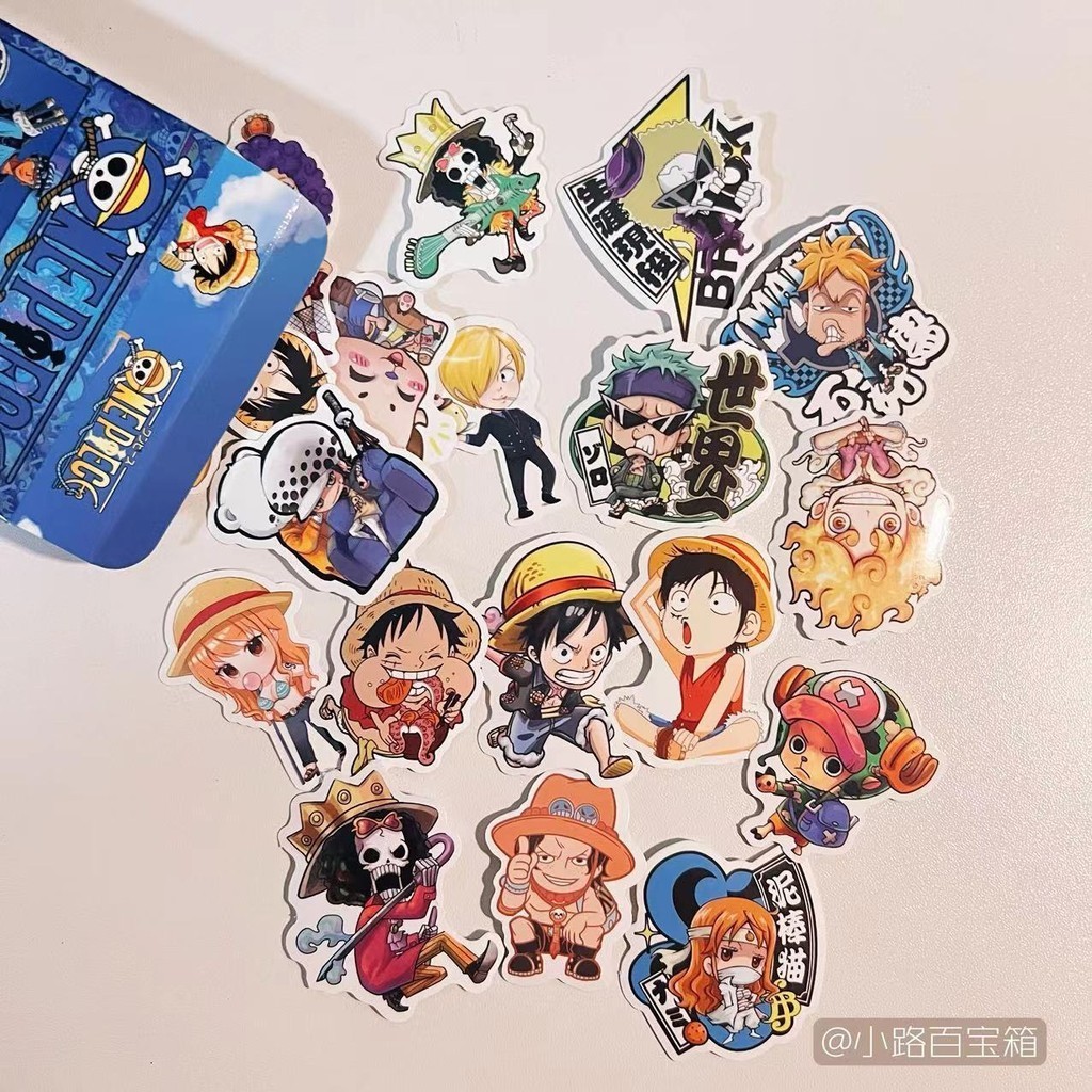 60 New One Piece Luffy Stickers: Cartoon Anime Merchandise for ...