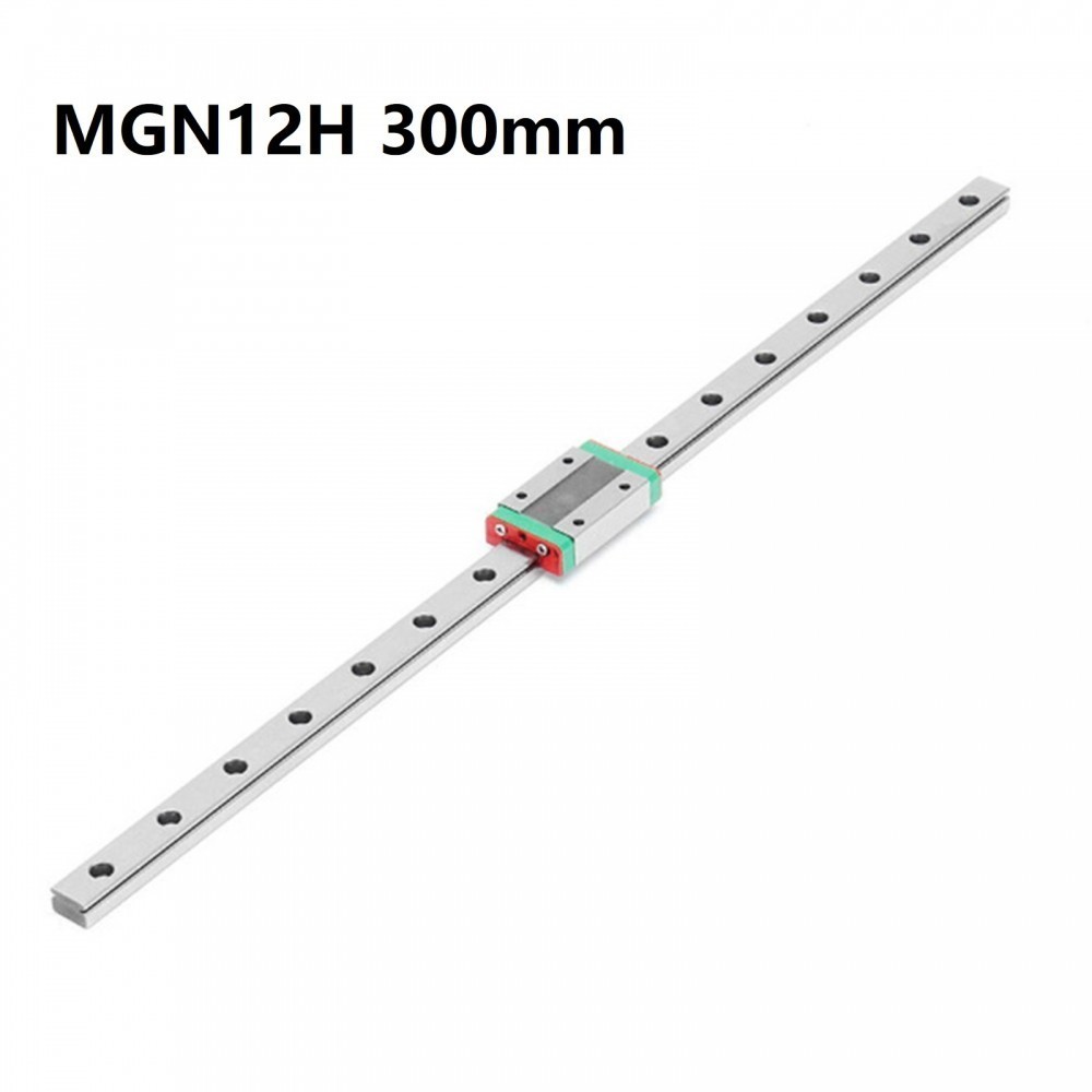 MGN12 300mm Miniature Linear Rail Guide with MGN12H CarriageBlock for ...