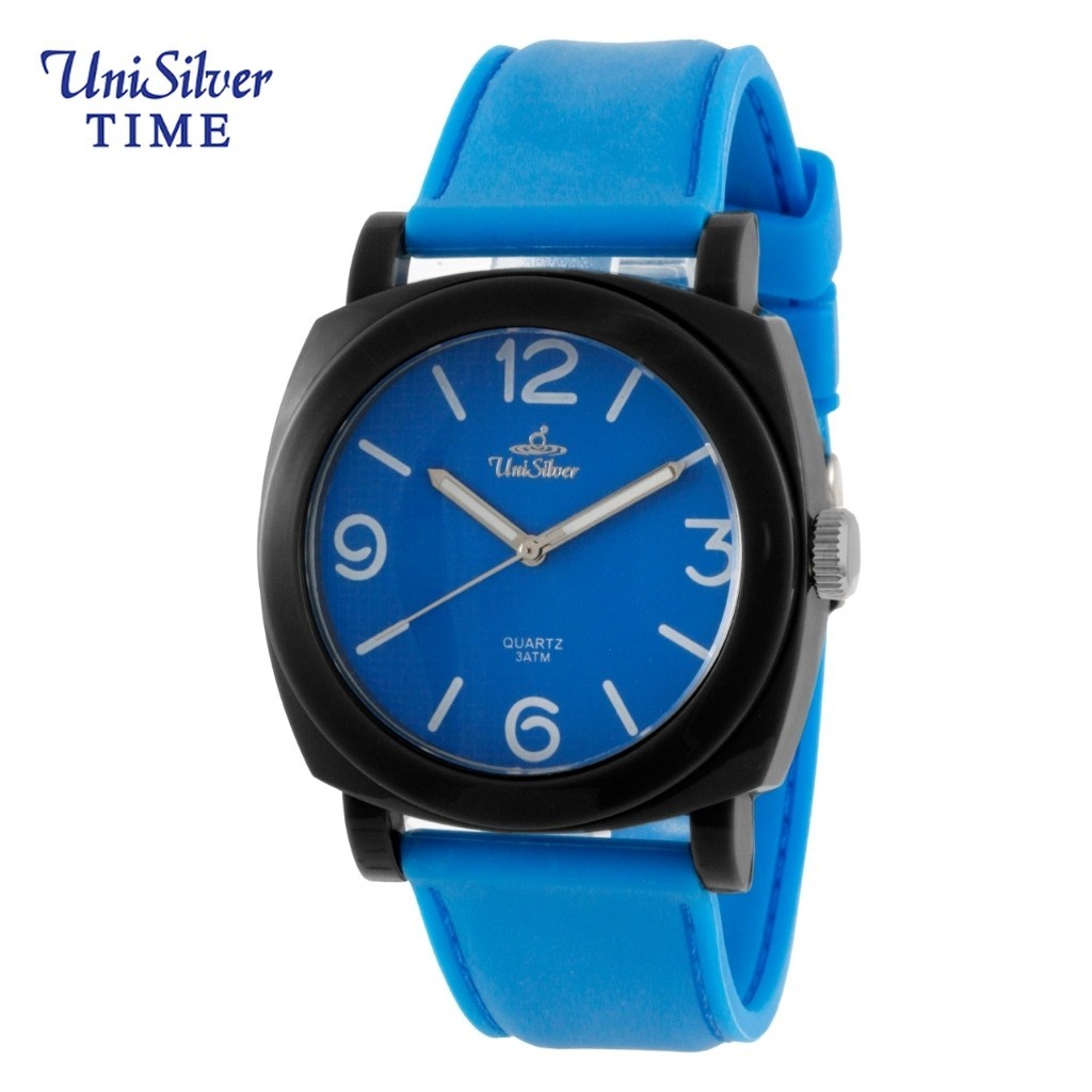 UniSilver TIME Men's Blue Analog Rubber Watch KW3600-1114C | Shopee ...