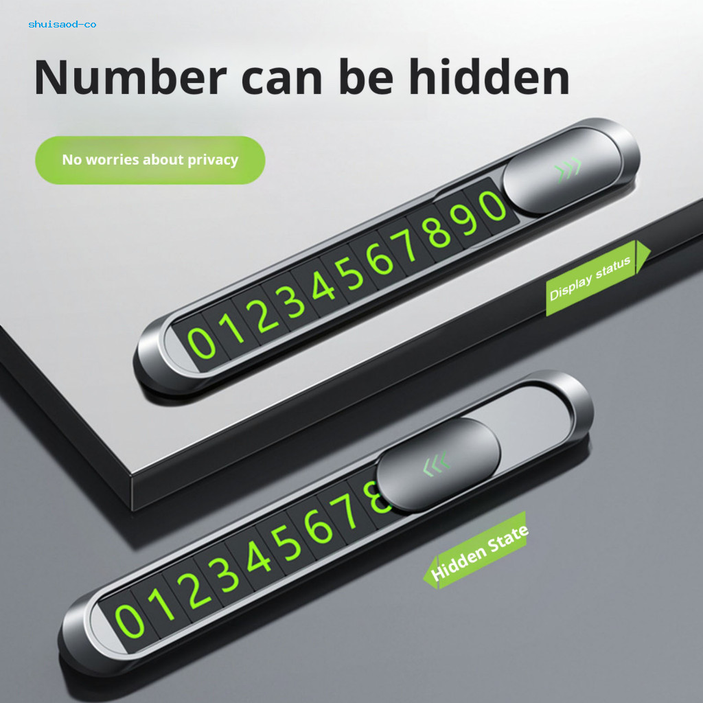 Sh Push Structure License Plate Temporary Parking Number Plate Easy ...