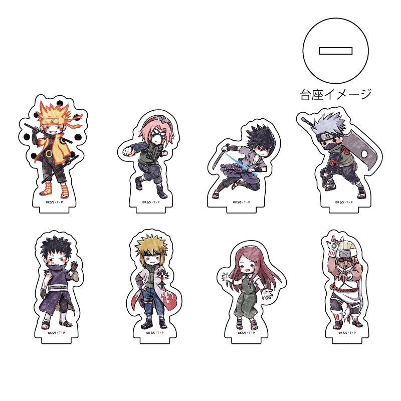 Naruto Anime Acrylic Standee with Hand-drawn Graffiti Style: Sasuke ...