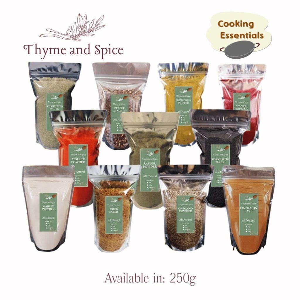 Thyme Spice Herbs Spices 250G ZIP LOCK Basil Oregano Parsley Rosemary ...