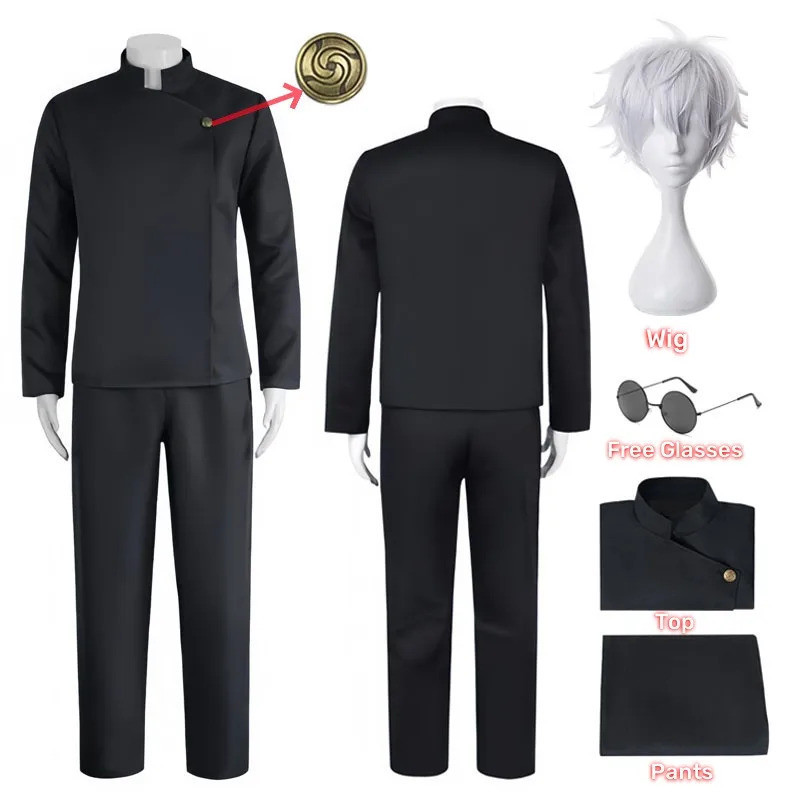 Jujutsu Kaisen School Uniform for Men and Women Gojo Satoru Cosplay ...