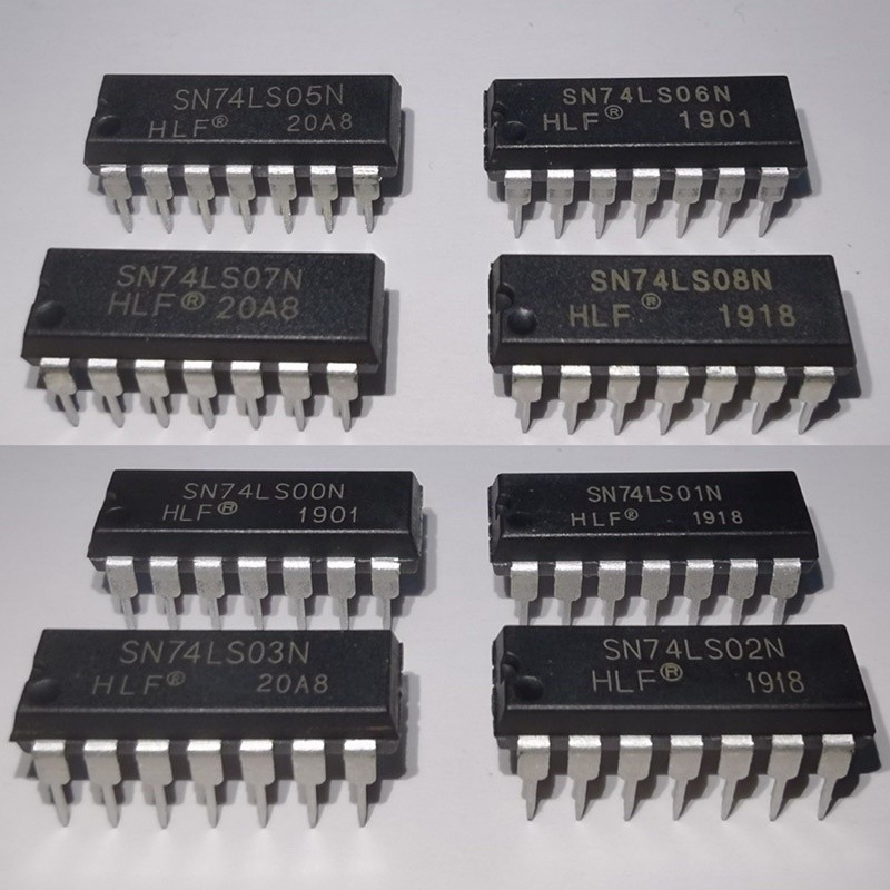 ic 74ls 74LS00 74LS02 74LS04 74LS08 74LS11 74LS14 dip smd | Shopee ...