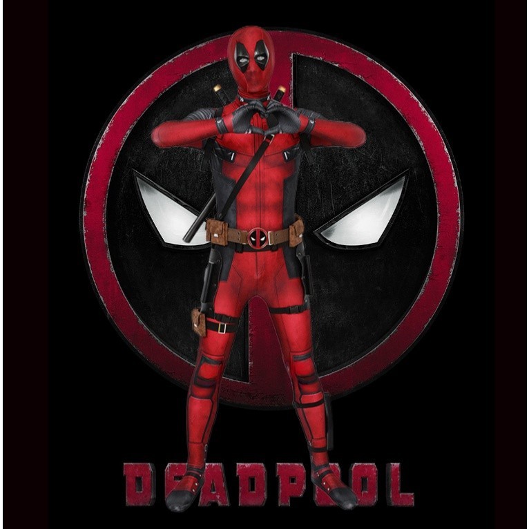 Marvel Deadpool Cosplay Costume: Wade‘s Tight Bodysuit With Mask And ...