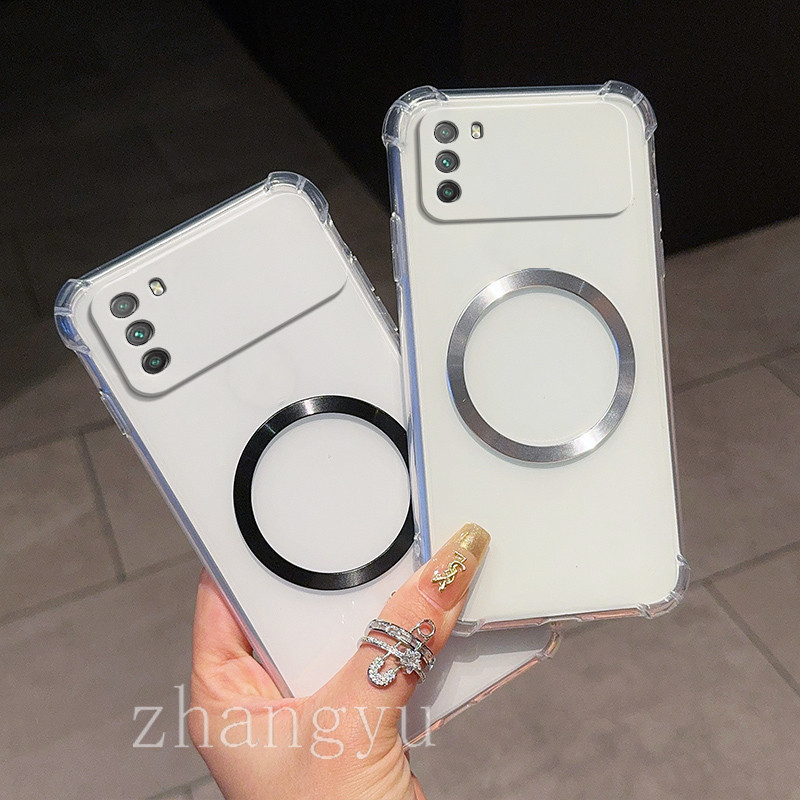 Casing Poco M3 PRO F3 C3 X3 GT Phone Case Magnetic Transparent Four ...