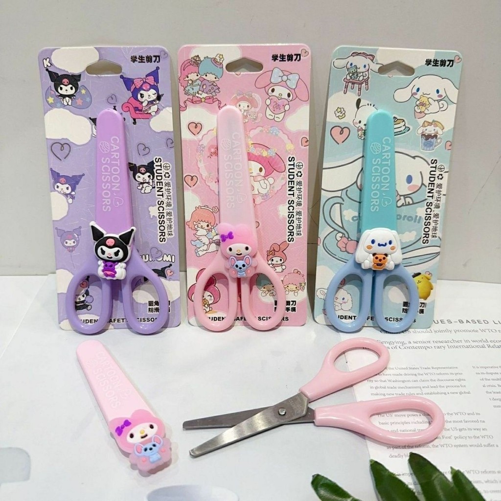 Cartoon Sanrio Cutter Kuromi Scissors Kids Safety Scissors School ...