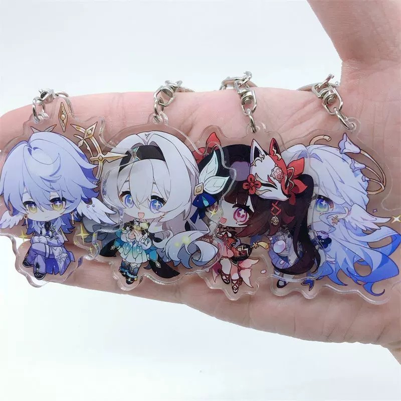 Game Honkai: Star Rail Acrylic Keyrings Double Sides Character Figure ...
