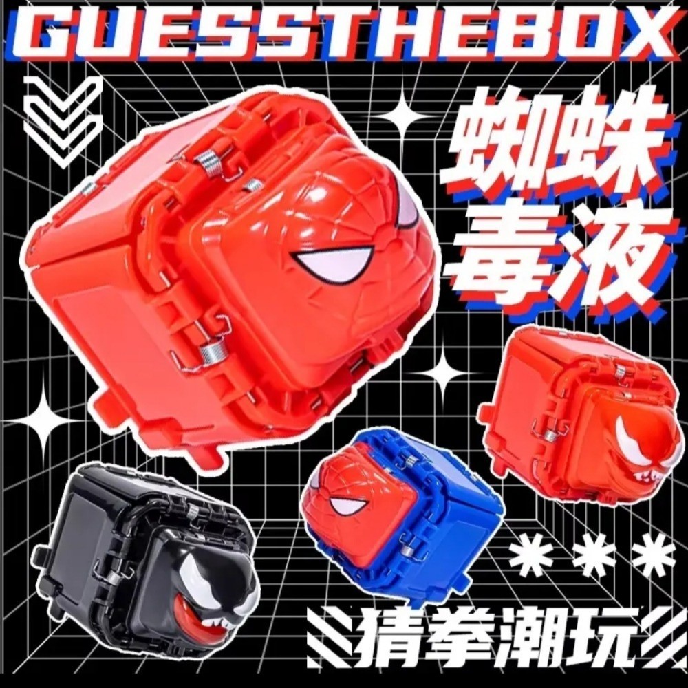 Creative Spider Man Venom Rock Paper Scissors Toy Cartoon Hero Fun Rock ...