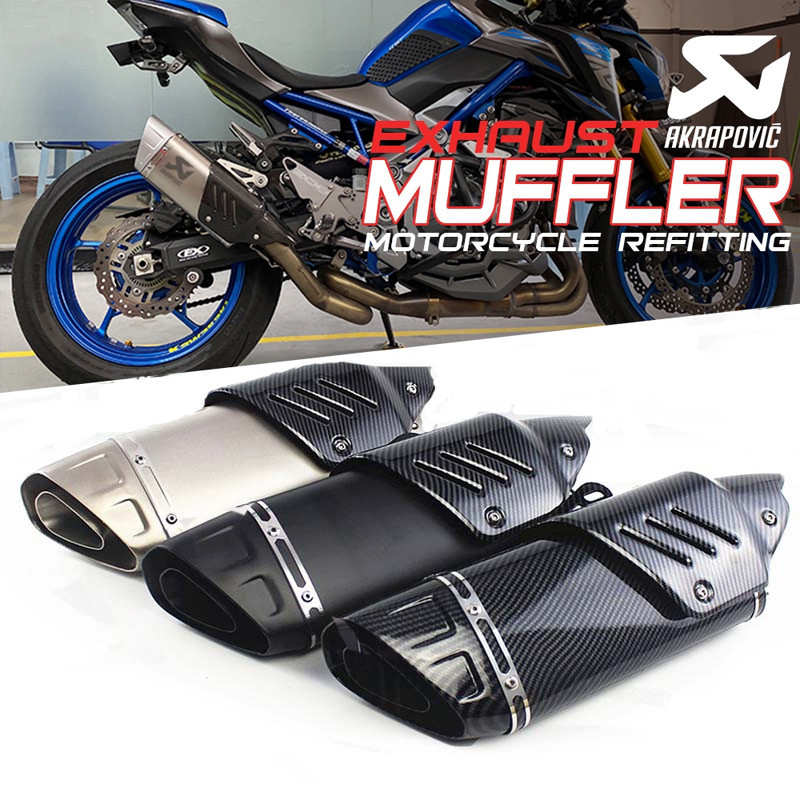 51mm I.D Universal Muffler Motorcycle Exhaust Akra M1 R1 Muffler Pipe ...