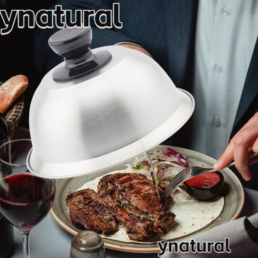 YNATURAL Frying Pan Covers, Cheese Melting Dome Stainless Steel Round ...