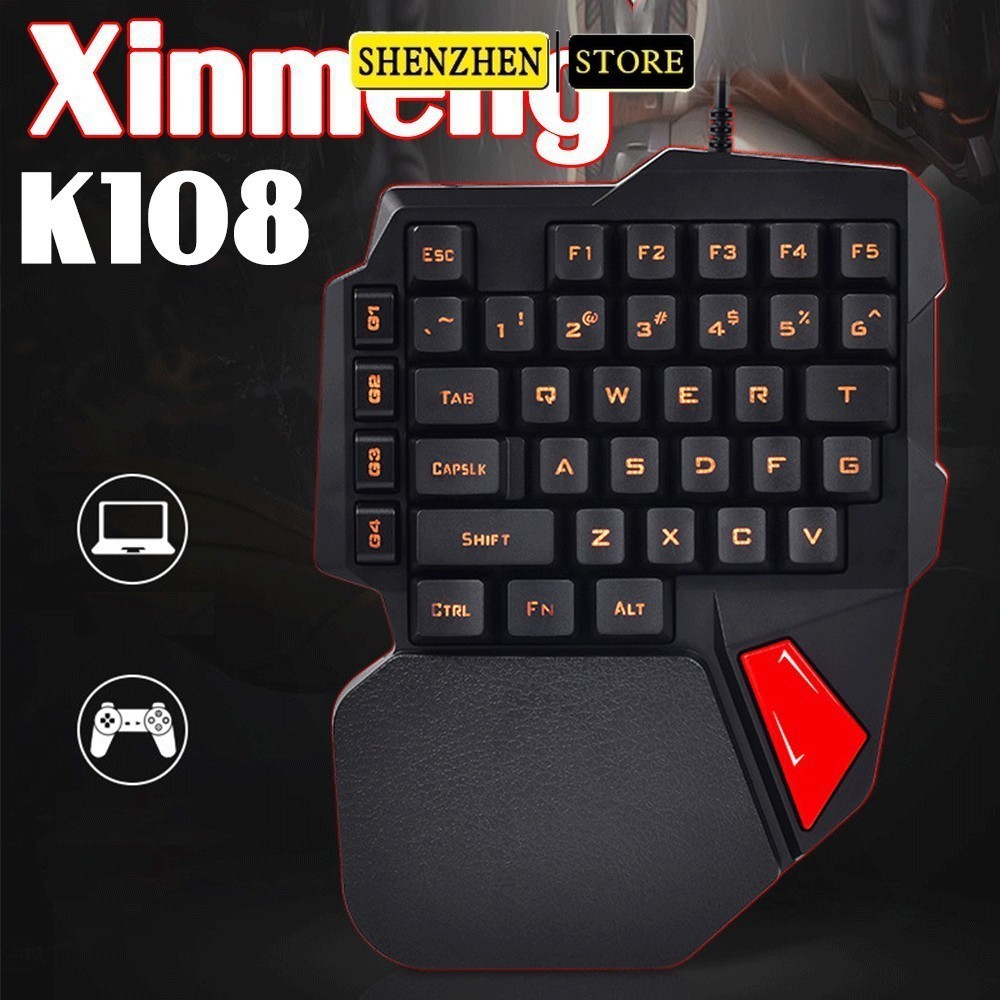K108 semi-mechanical keyboard supports mobile gaming for gamers such as ...