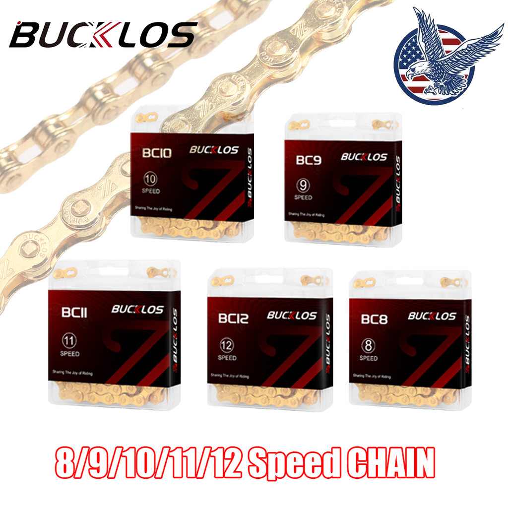 BUCKLOS 10 Speed Chain for Shimano KMC 12 Speed Chains Lightweight MTB Road Bike 11 Speed Chain ...
