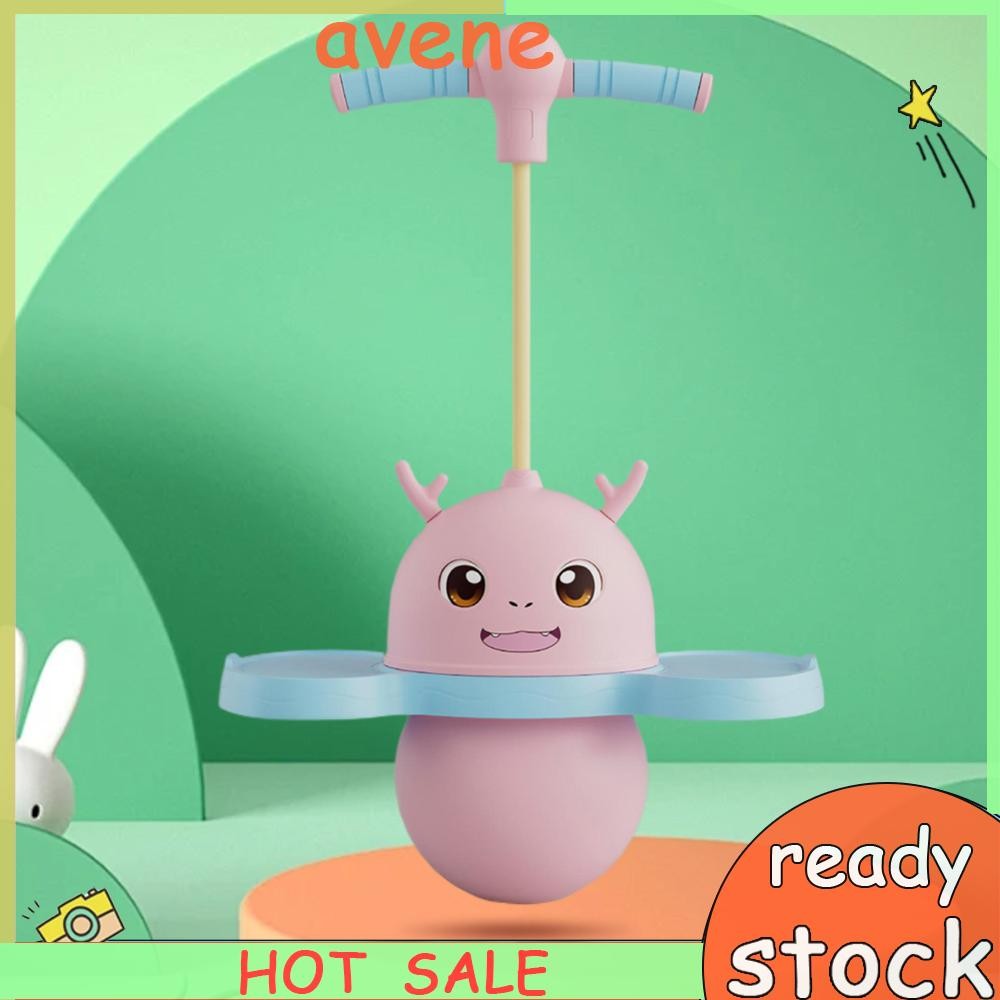 Children Bouncing Ball with Handle & Pump Frog Jump Balance Board ...