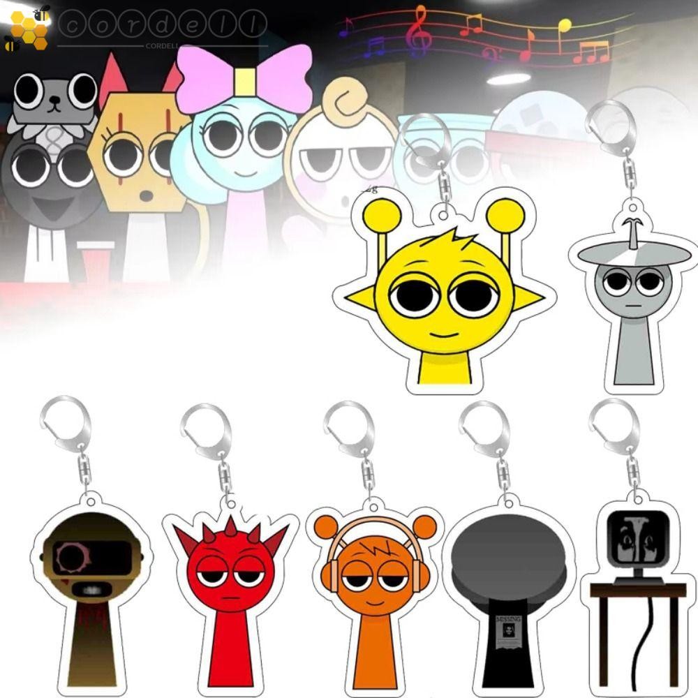 CORDELL Incredibox Sprunki Games Keychain, Game Peripheral Collection ...