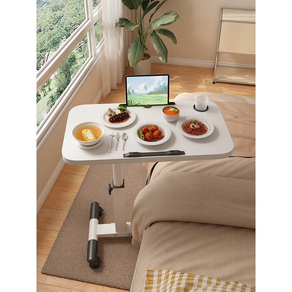 Bedside Table Movable Adjustable Folding Nursing Dining Table Hospital ...