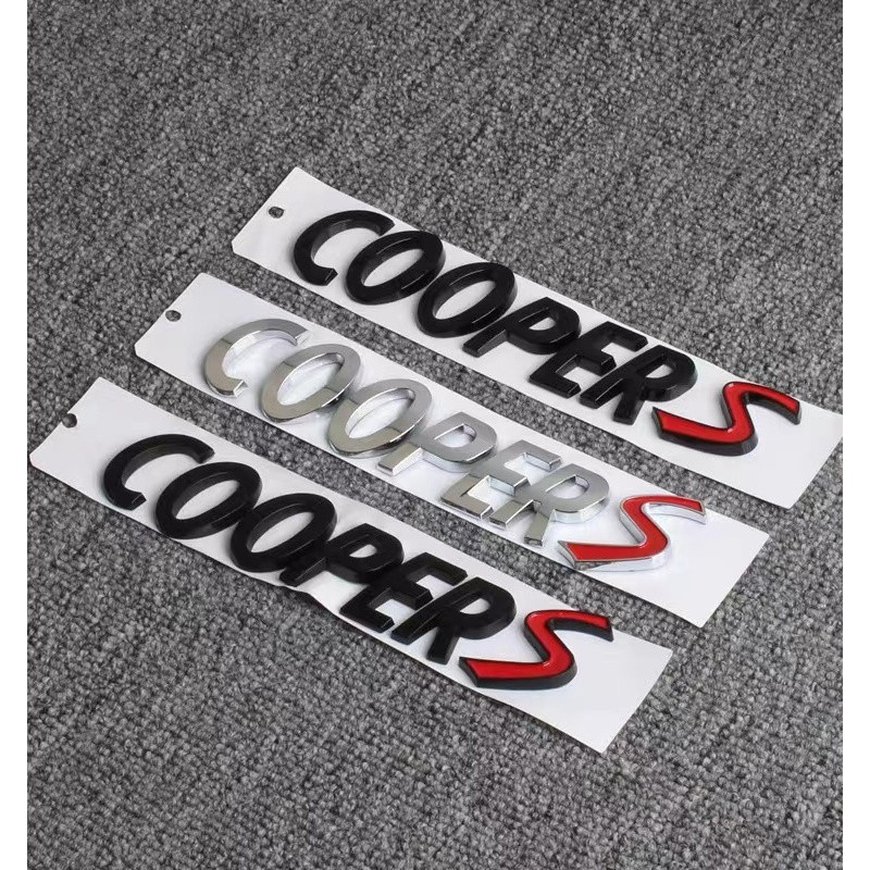 MINI COOPER 3D ABS Cooper S Car Logo Letter emblem Rear Tail Box Label ...