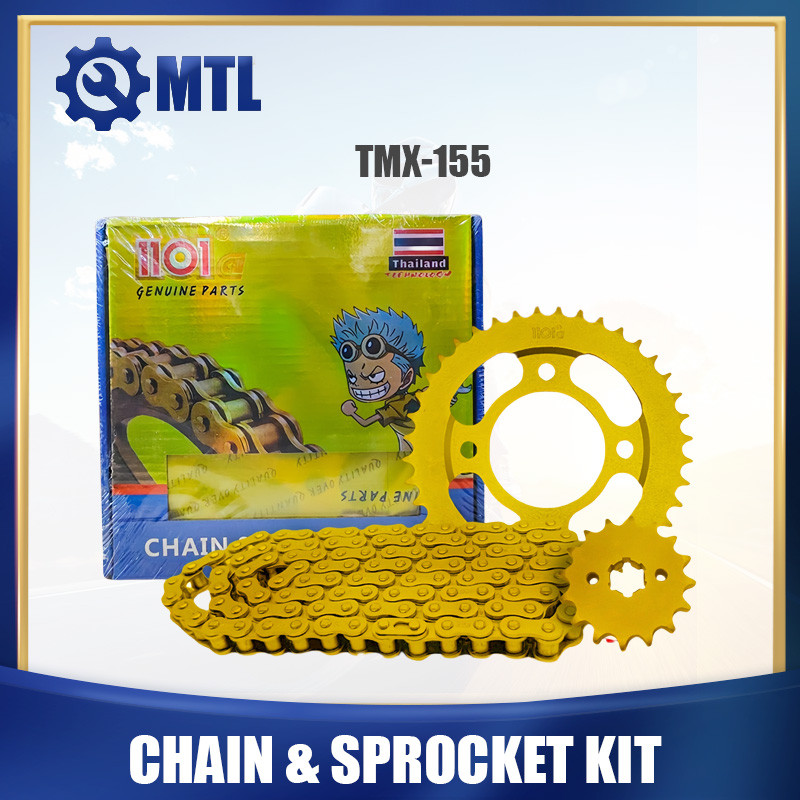 MTL TMX-155 ALPHA CHAIN SET MOTORCYCLE CHAIN, REAR SPROCKET, ENGINE ...