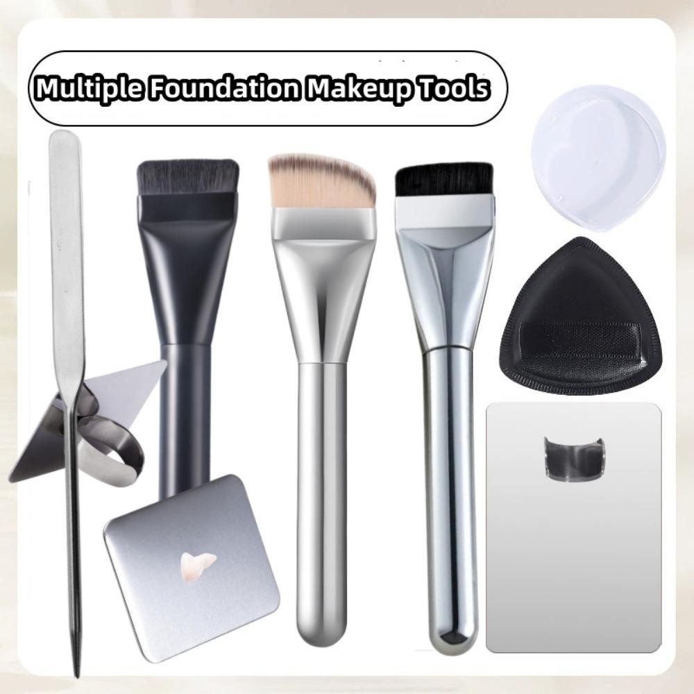 Multiple Foundation Brush Ultra-Thin Clear Makeup Palette with Mixing ...