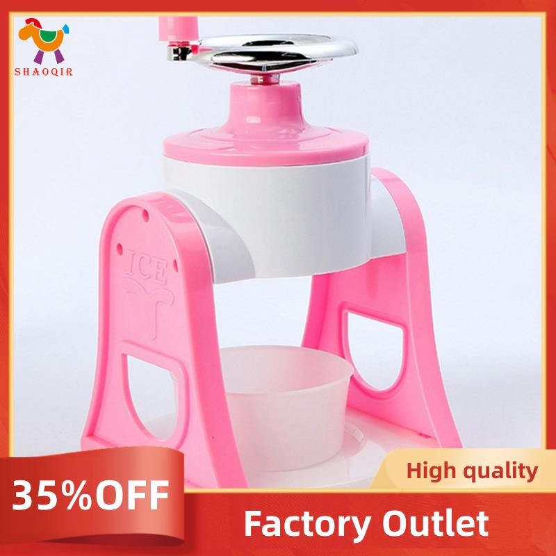 Ice Shaver Manual Hand Crank Shaved Mini Portable Picnic Snow Cone ...
