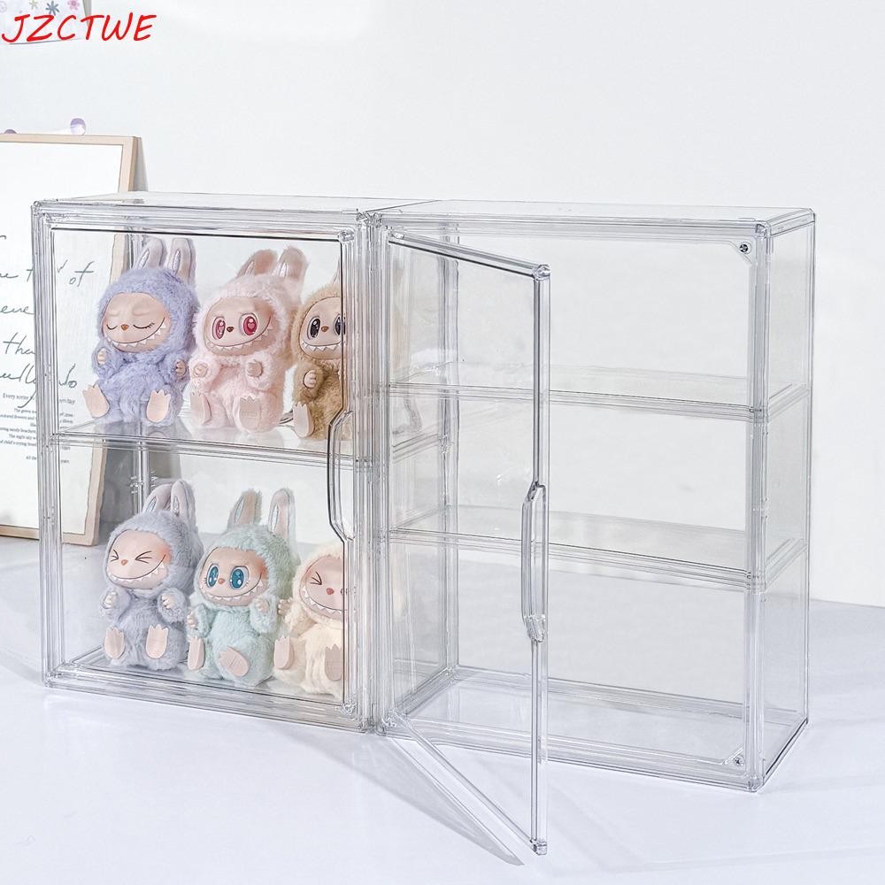 JZCTWE Labubu Pendant Display Box, Detachable Partition Transparent ...