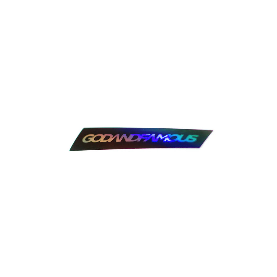 God & Famous Holographic Sticker (3 in.) | Shopee Philippines