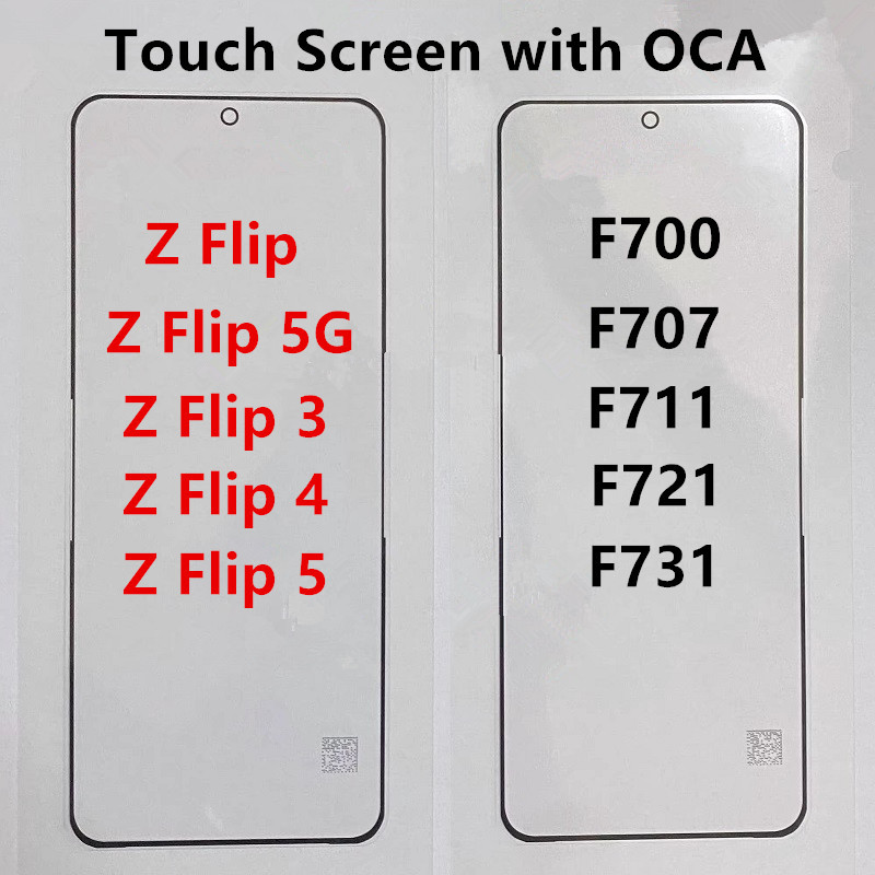 Outer Screen For Samsung Galaxy Z Flip 5 5G 3 4 F721 F700 F707 F711 ...