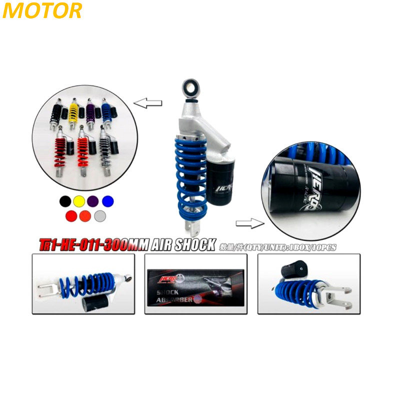 MOTOTIGER Motorcycle Rear Shock With Cap 300mm mio sporty.honda beat.mio fino.mio i 125 | Shopee ...
