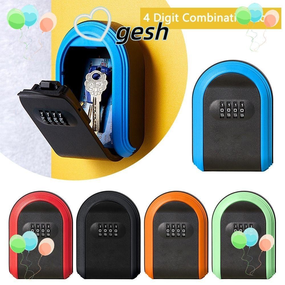 GESH1 Key Safe Box Wall Mounted Code Box Door Lock Key Lock Box ...