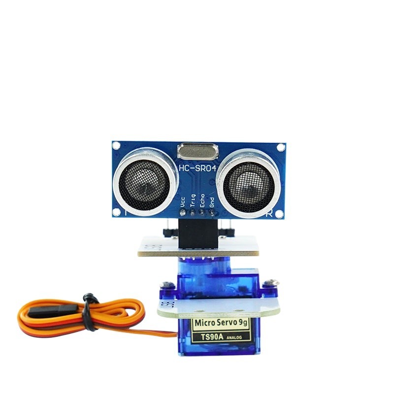 SG90 9g servo gimbal 180-degree ultrasonic sensor intelligent robot car obstacle avoidance ...