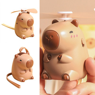 Handheld Fan, Cute Fan Capybara Shape, USB Charging Bladeless Neck Hang ...