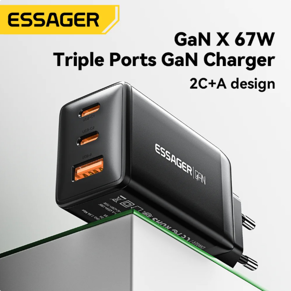 Gan Multi Port PD 67W Fast Charging Charger Head - G671A2CU | Shopee ...