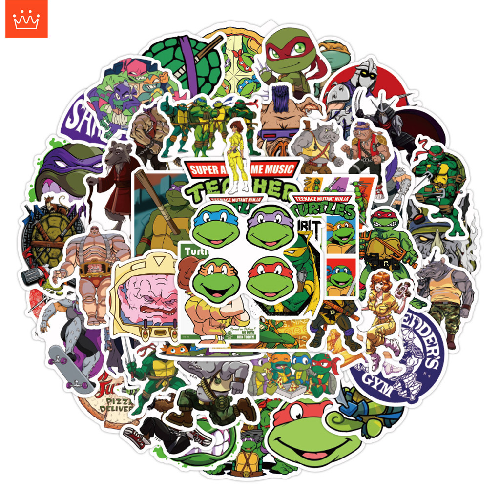 J· Teenage Mutant Ninja Turtles Stickers Set Cartoon Graffiti ...