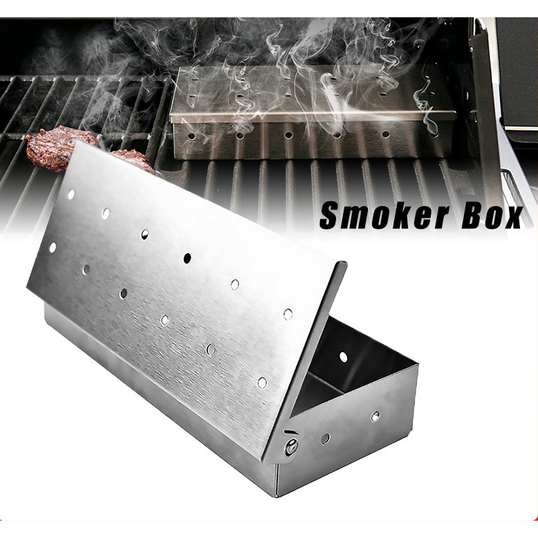 BBQ Smoker Box Barbeque Grilling Smoke Generator Smoking Box Barbecue ...