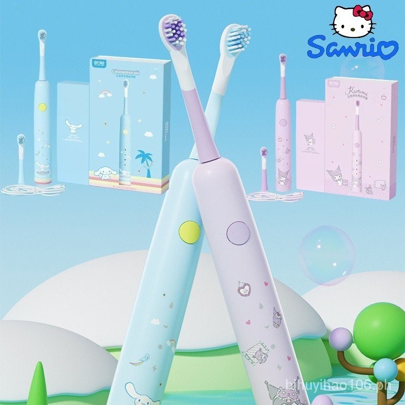 Sanrio Anime Kuromi Kawaii Cinnamoroll Electric Toothbrush Cute Cartoon ...