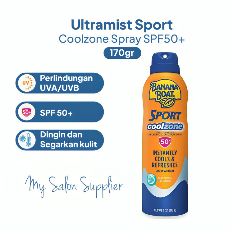 Banana Boat Ultramist Sport Coolzone Sunscreen Continuous Spray SPF50 ...