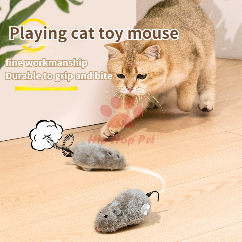 Cat Mouse Toy Kitten Mouse Rat Toy Chasing Toy Plush Mouse | Shopee ...
