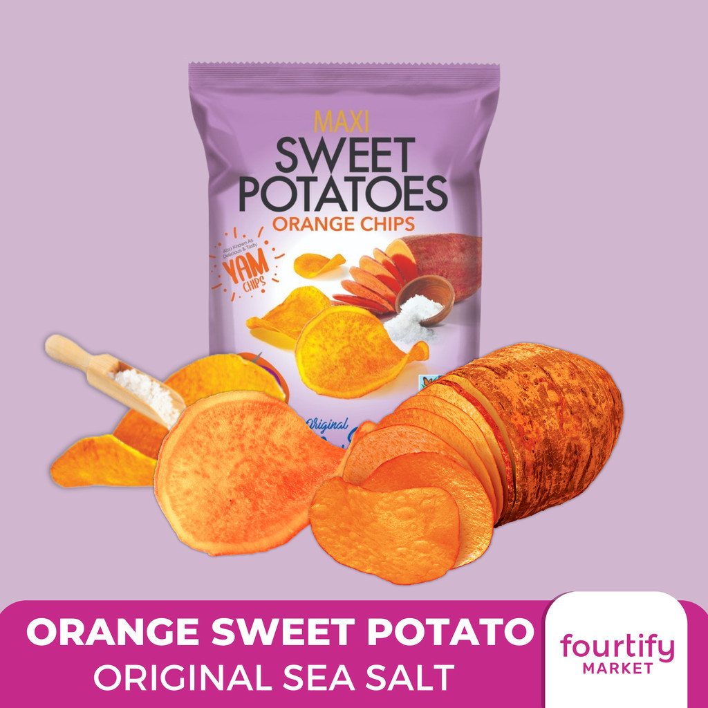 Maxi Orange Sweet Potato Chips Original Sea Salt 71g | Shopee Philippines