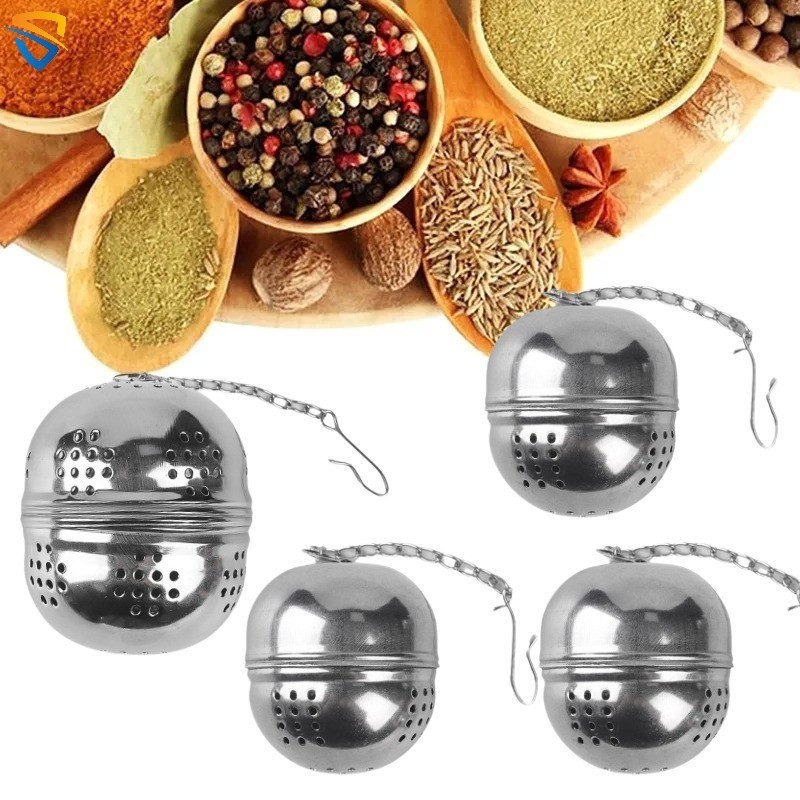 Stainless Steel Mesh Coffee Tea Filter Ball with Hook Teapot Cup ...