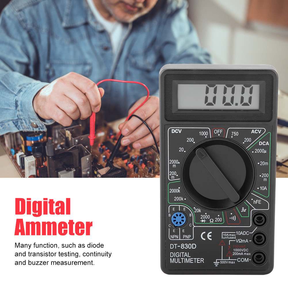 Buybybuy Amp Meter Volt Black Continuity Auto Ranging Digital ...