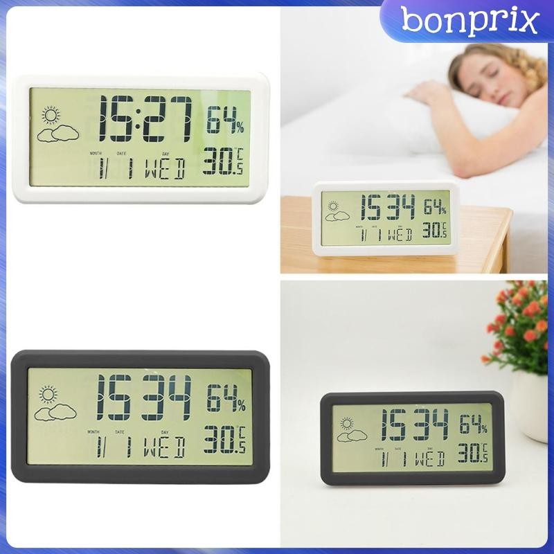 [Bon] Digital Wall Clocks Desk Alarm Large Display Battery Operated ...