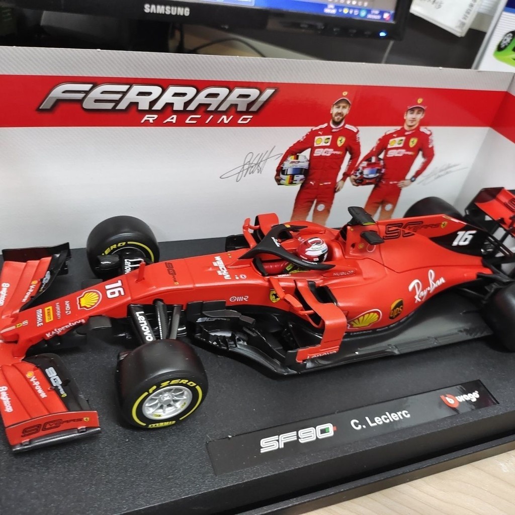 Higher 1/18 Ferrari SF90 Formula F1 Simulation Alloy Car Model ...