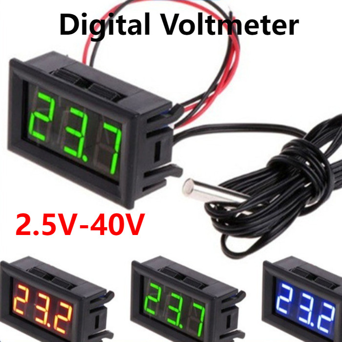 2.5V-40V Digital Voltmeter Solar Charge Controller Home Accessories ...