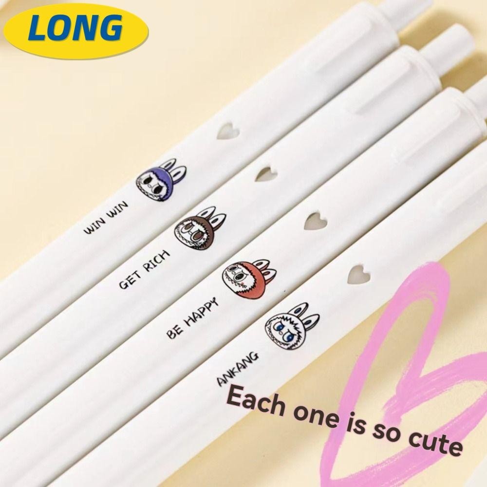 LONNGZHUAN 6Pcs Labubu Gel Pens, Love Cartoon Ballpoint Pen, Kawaii ...