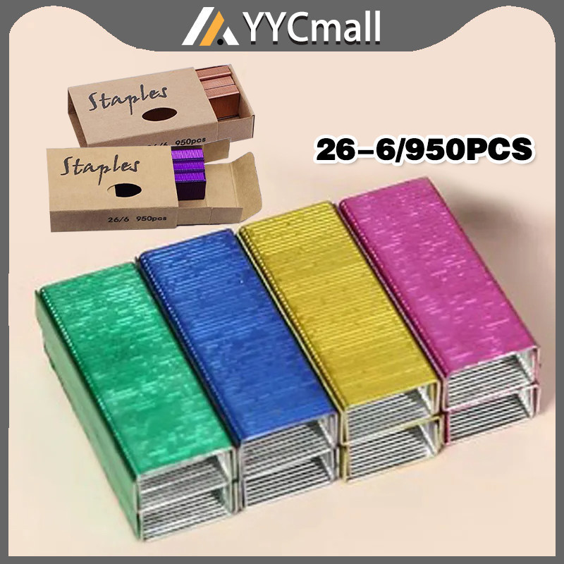 1000Pcs Staples Per Pack Colored Staples Standard Staples Office School ...