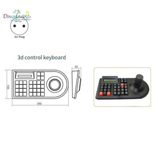 3D Joystick PTZ Keyboard Pan Tilt Zoom Controller For Analog CCTV PTZ Dome Cameras RS485 Control ...