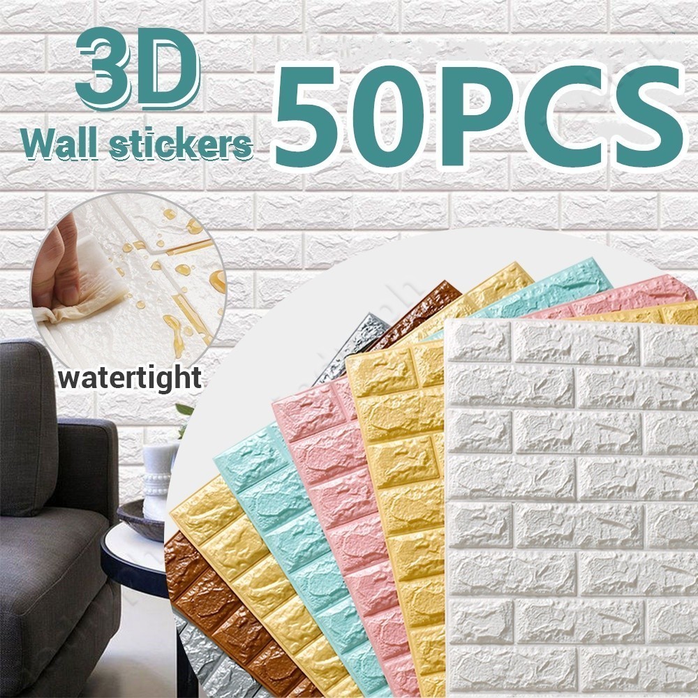 50PCS Waterproof wallpaper design wall decor sticker wall paper for ...