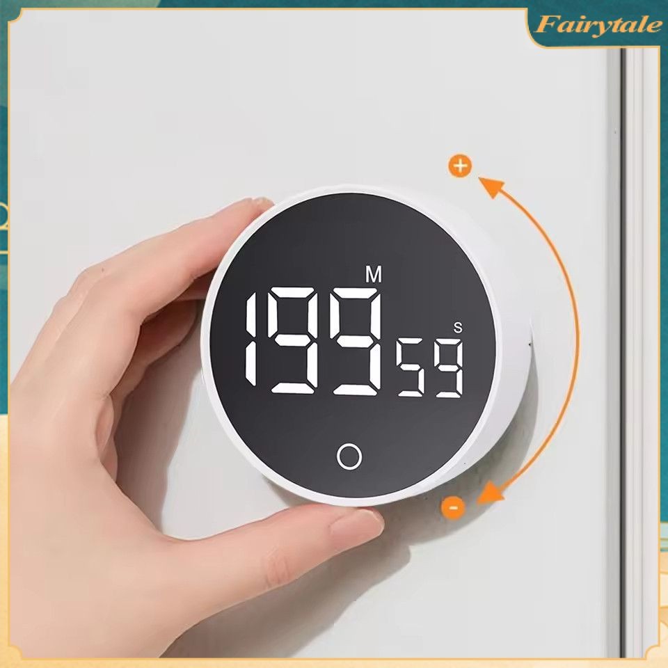 Magnetic Countdown Alarm Clock Kitchen Timer Manual Digital Timer Stand ...