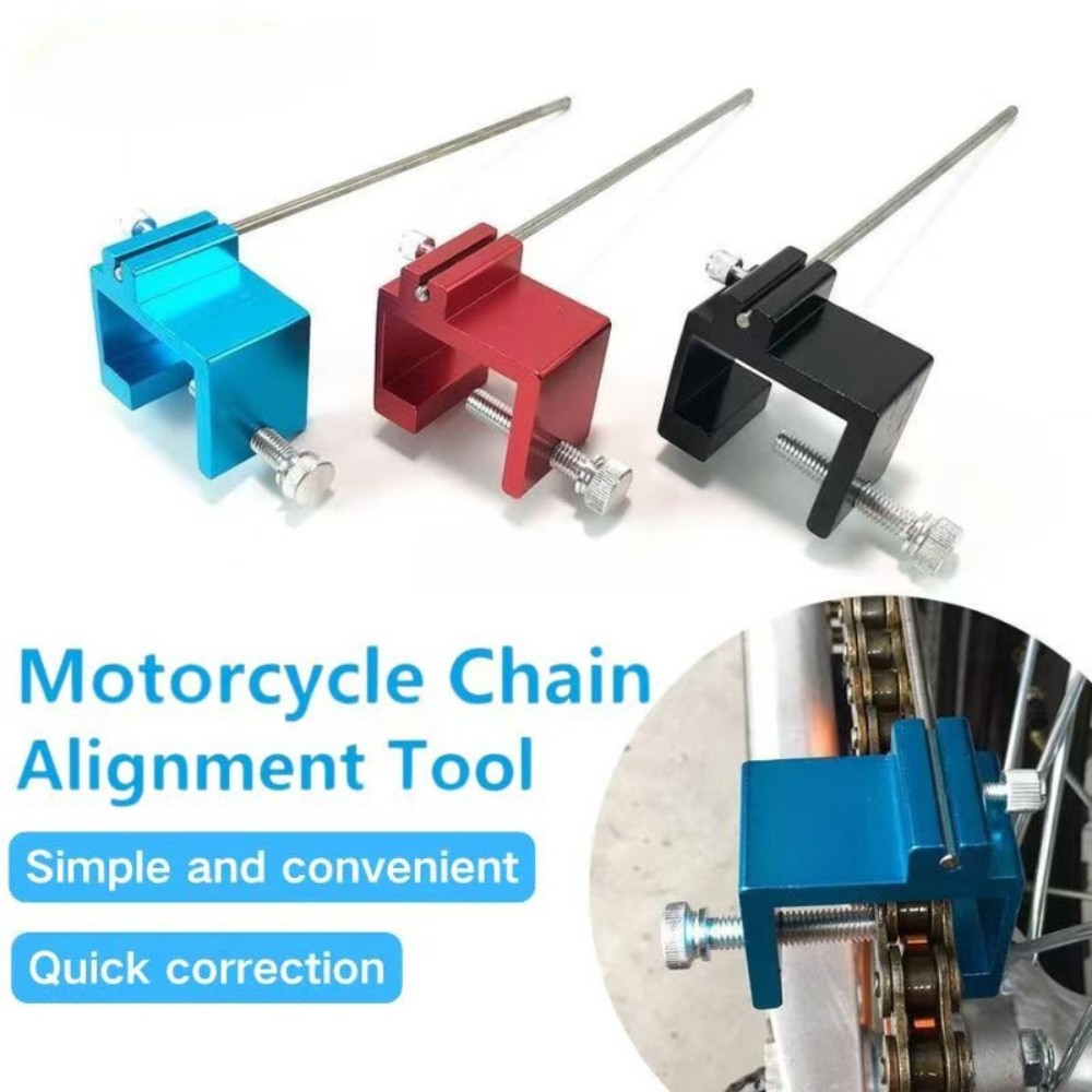 Motorcycle Chain Alignment Tool - For Up To 28mm Chains - Sprocket ...